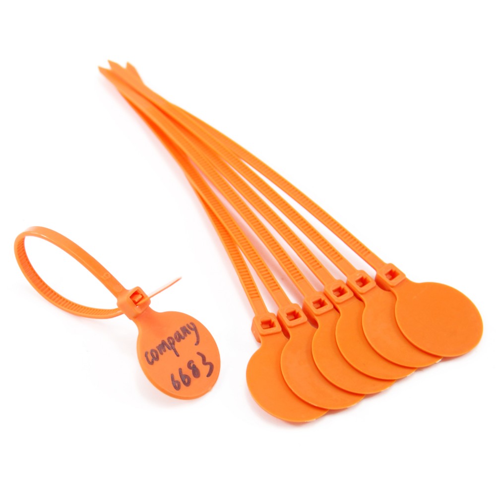 Colorful Plastic Seal Zip Ties Cable Marker Label Strap Wire Organizing ...